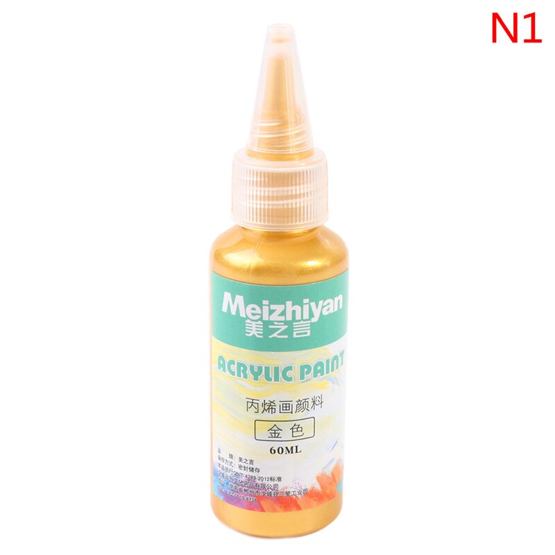 60ml Acrylic Paint Metallic Resin Pigments Gold Si... – Vicedeal
