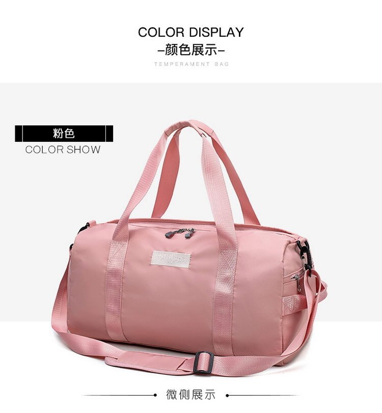 Multifunction Pink Gym Bag Women Shoe Compartment ... – Grandado