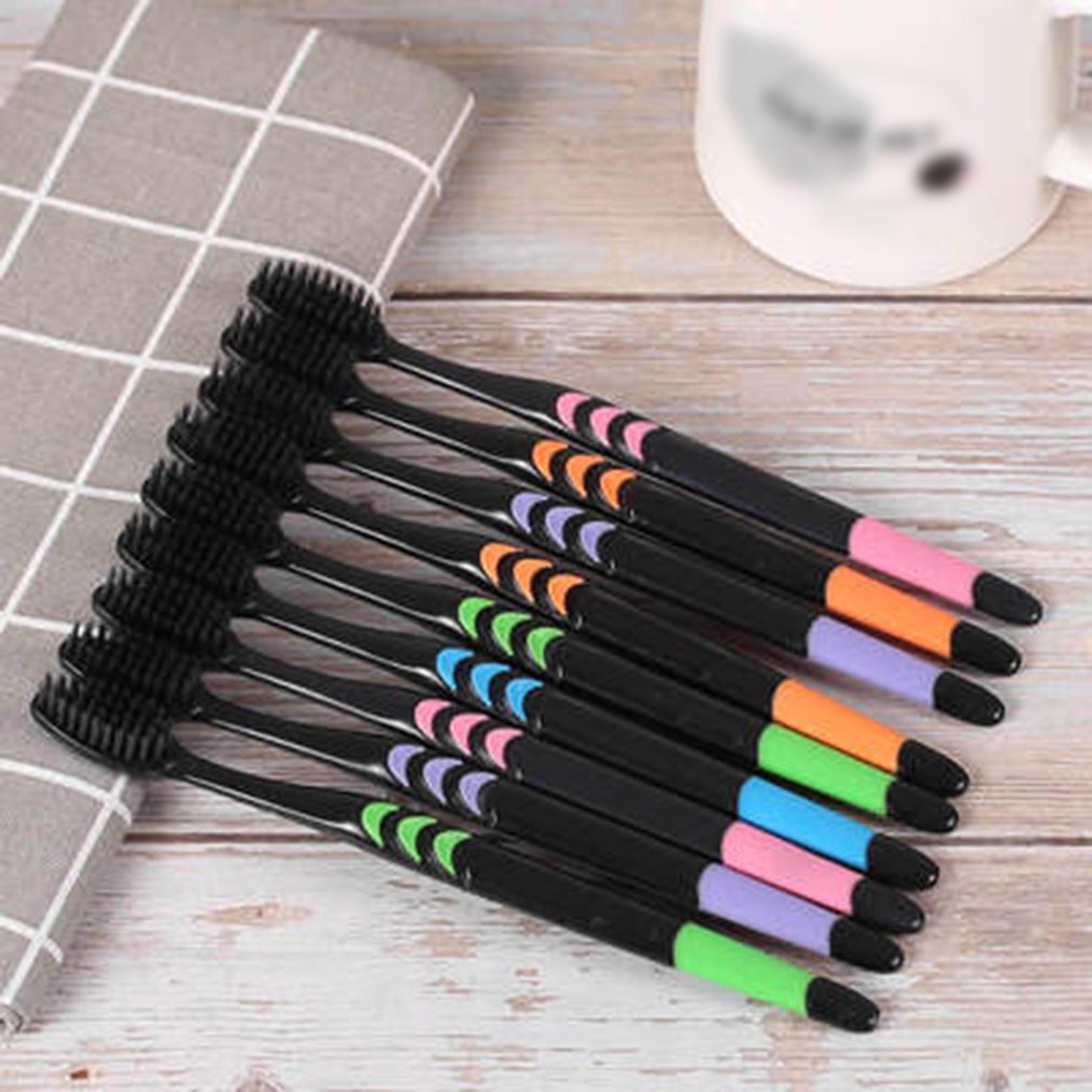 Bamboo Charcoal Toothbrush Soft Toothbrush Adult H... – Grandado
