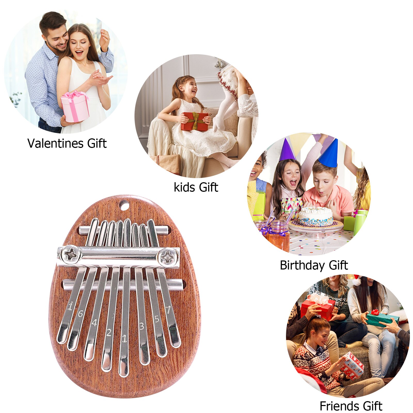 Wooden Thumb Piano Musical Instrument Musical Enjo... – Vicedeal