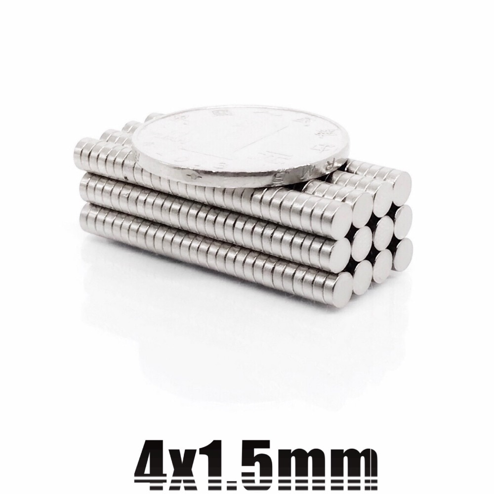 100Pcs 4x1,5mm Neodym Magnet N35 Kleine Runde Mini... – Vicedeal