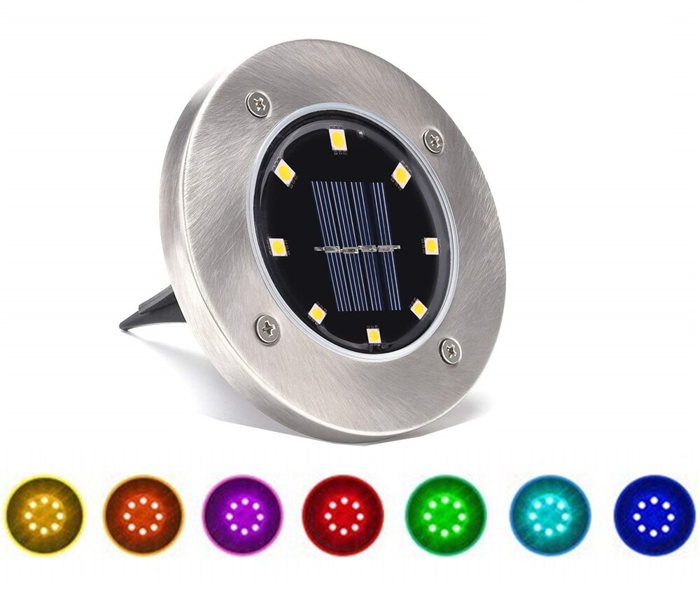 2 Sets Rgb Solar IP67 Led Tuinverlichting Lamp Gro... – Grandado