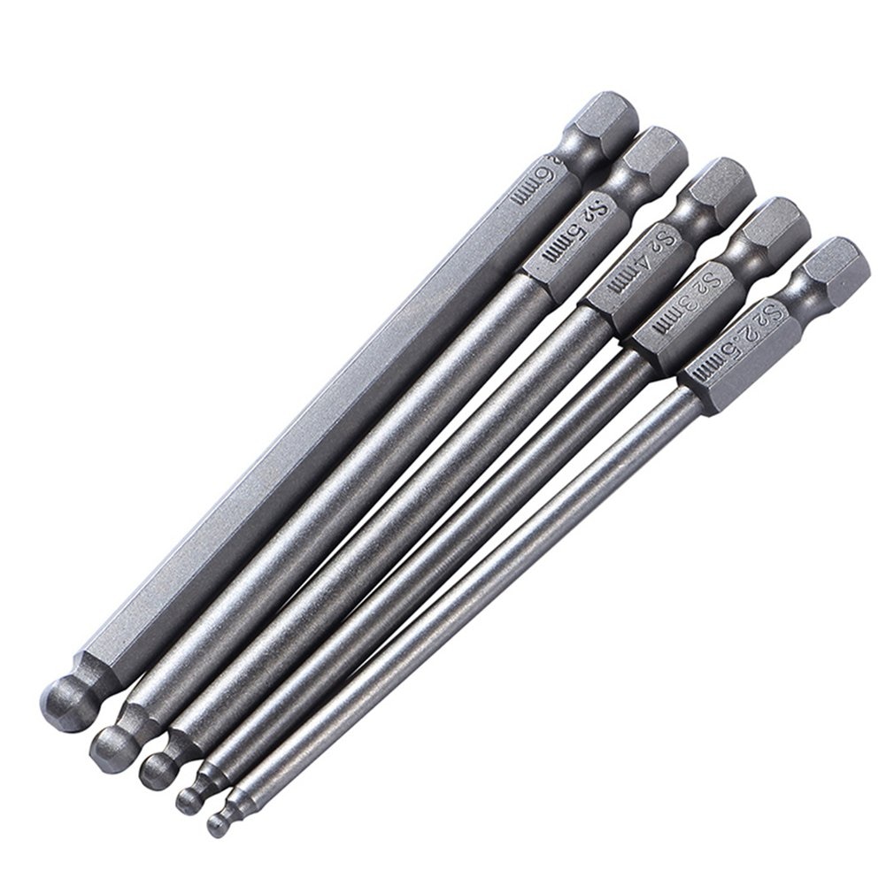 5pcs/set 100mm Magnetic Screwdriver Bits S2 Steel ... – Vicedeal