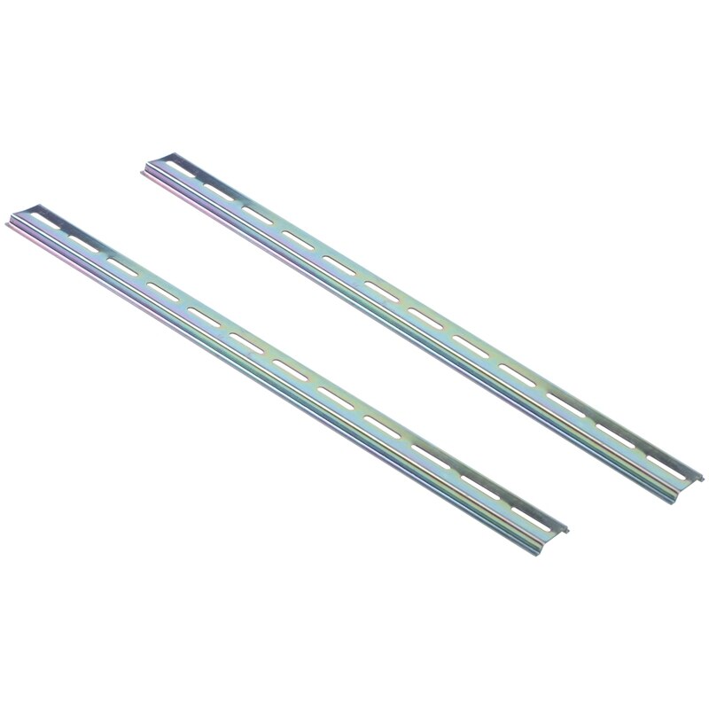 2pcs Slotted Metal 35mm DIN Mounting Rail 40cm Lon... – Grandado