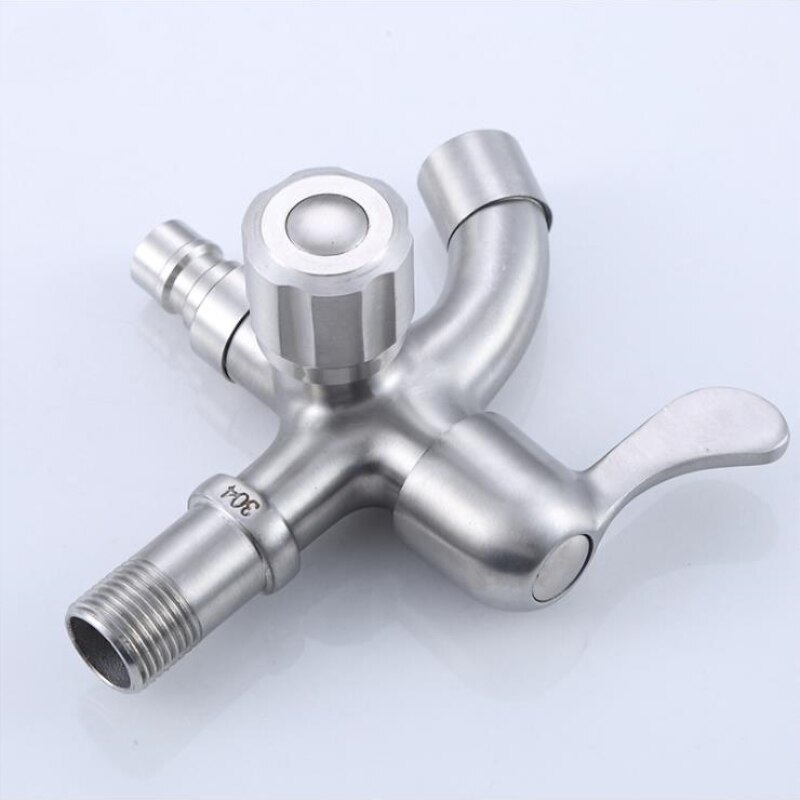 Rvs Muur-in Kraan 1 in 2 out Multifunctionele Wate... – Vicedeal