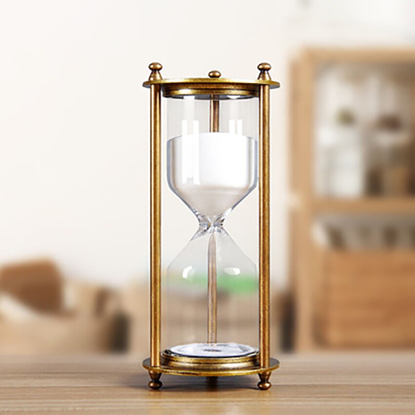 1PC Retro Bronze Timing Hourglass Home Office Hote... – Grandado