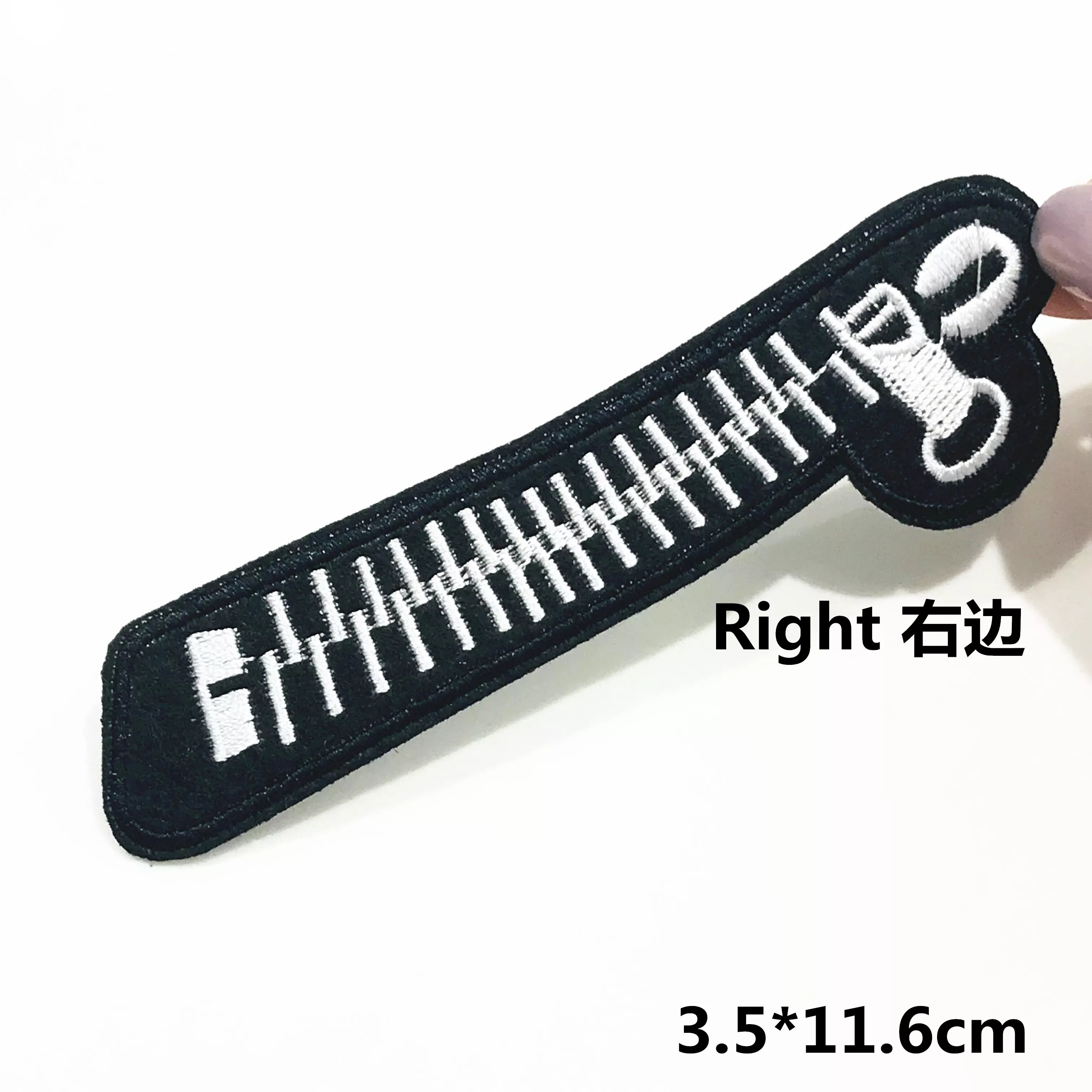 D&D 5Pcs/set Black Cool Zipper DIY Embroidered... – Vicedeal