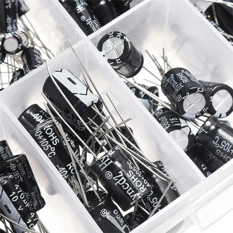 630PCS 50V 25V 16V 10V Inline Type Electrolytic Ca... – Grandado