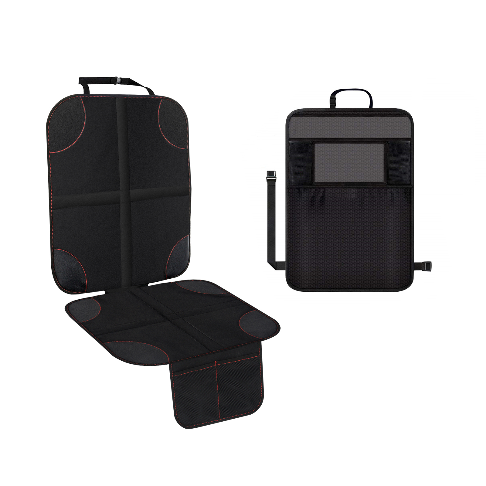 Car Seat Protector + Backseat Car Kick Mat Met 5 O... – Grandado