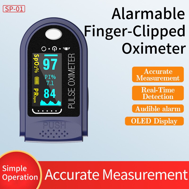 Portable Finger Oximeter Fingertip Pulse Oximeter ... – Grandado