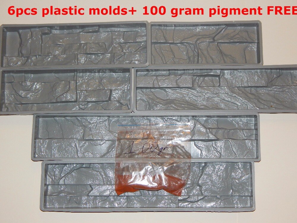 Plastic Molds for Concrete Plaster Wall Stone Tile... – Grandado