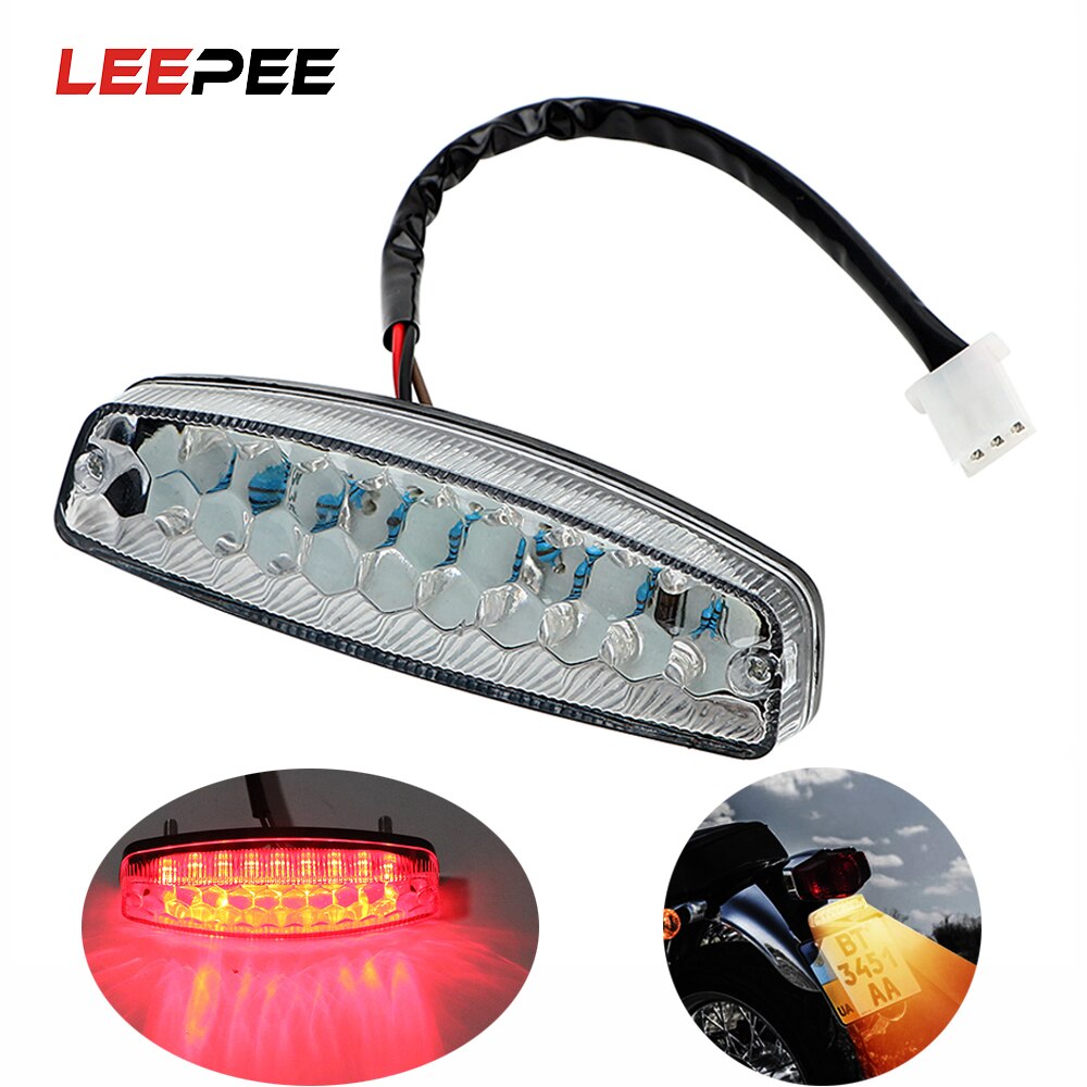 LEEPEE Moto Tail Brake Light LED Rear Lights Cafe ... – Vicedeal