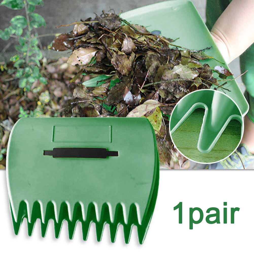 1pair Leaf Scoop Cleaning Grass Trimming Grabber G... – Grandado