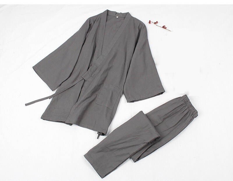 Japanese Traditional Tether Style Cotton Linen Paj... – Grandado