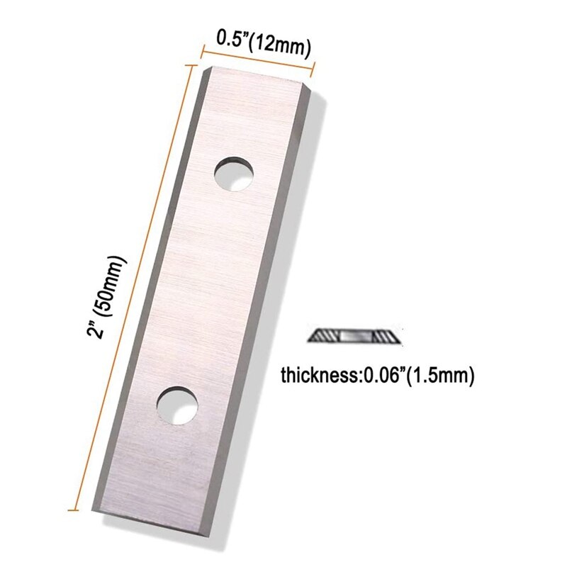 10Pcs Tungsten Carbide Scraper 50X12X1.5MM Double ... – Grandado