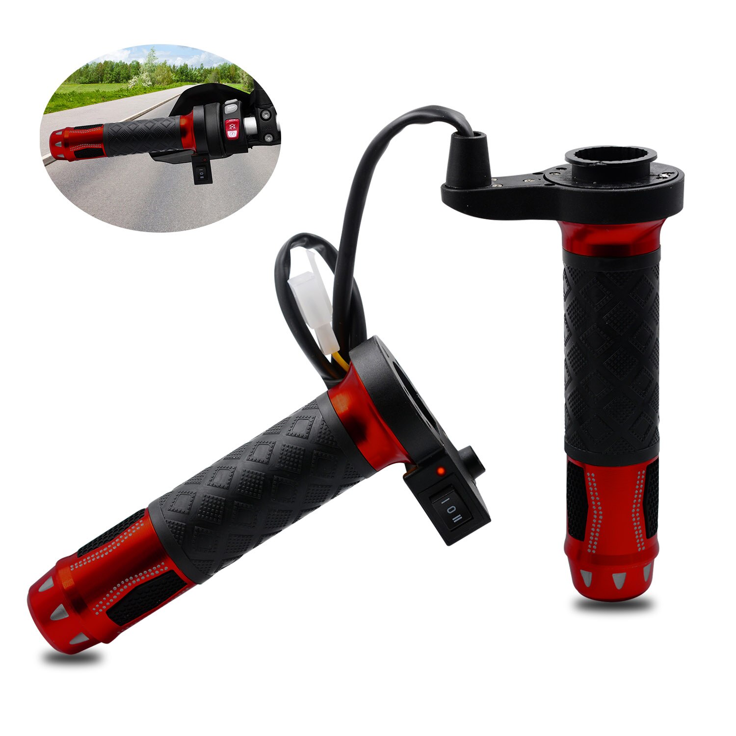 Motorcycle Handlebar Electric Heated Grips Handle ... – Vicedeal