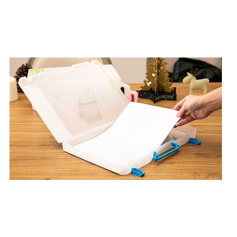 A4 File Box Multi-function Transparent Portable Pl... – Grandado