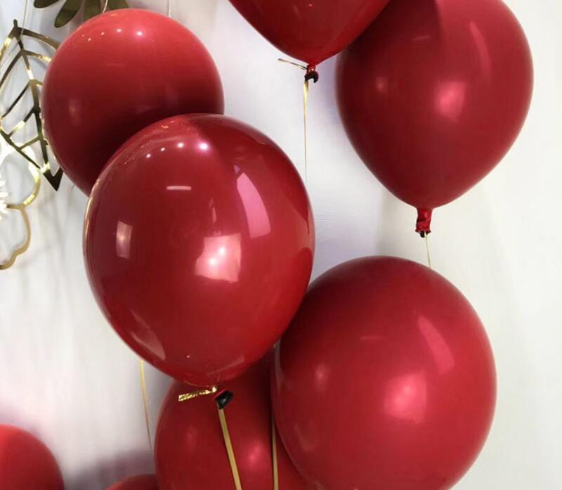 100pcs/lot Black and Red Double Layer Balloon Hear... – Grandado