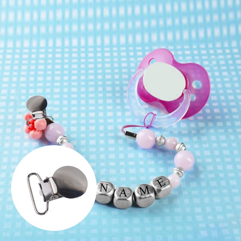 4Pcs Soother Clip Metal Holder Insert Pacifier Cha... – Grandado