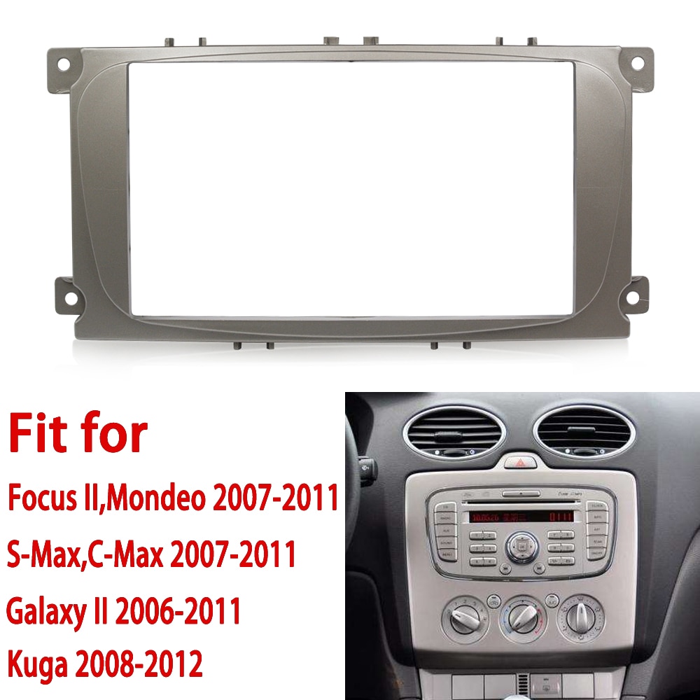 2 din car radio frame For Ford Focus II C-Max S-Ma... – Grandado