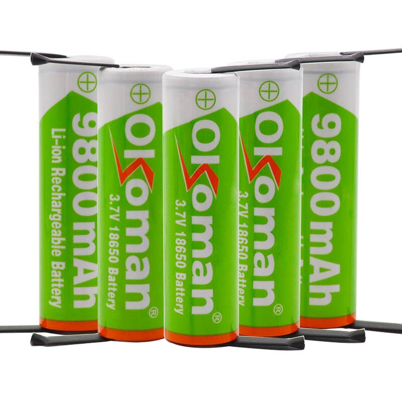 100% Original 3,7 v 9800mah 18650 Lithium-Akku Für... – Grandado