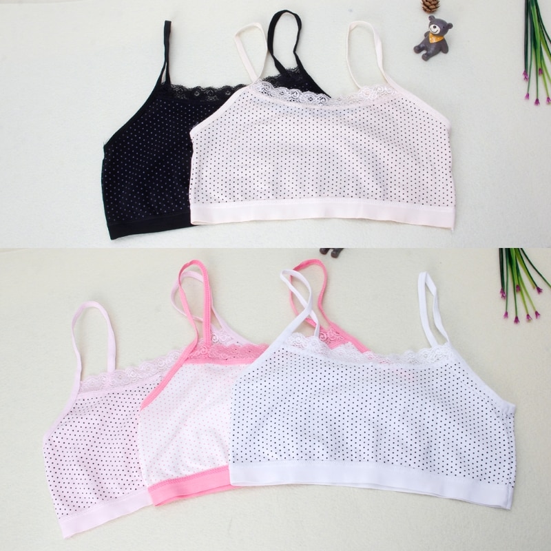 Young Girls Thin Training Lace Bra Soft Breathable... – Grandado