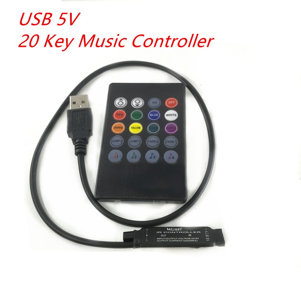 USB 20 music keys IR controller black Remote sound... – Grandado