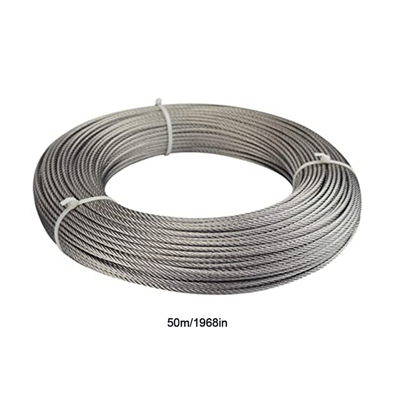 G5AB 304 Stainless Steel Wire Rope 50m Coated Mult... – Vicedeal