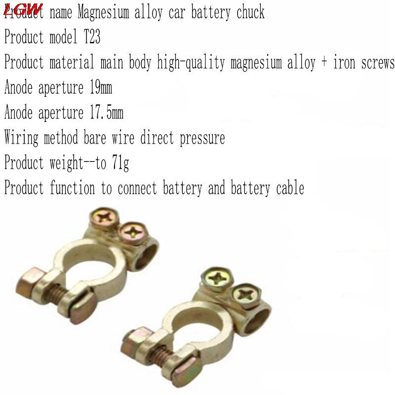 Car battery pile head battery clip battery termina... – Grandado