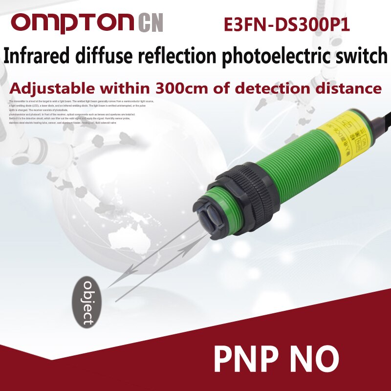Photoelectric Sensors E3FN-DS300P1 PNP NO Infrared... – Vicedeal