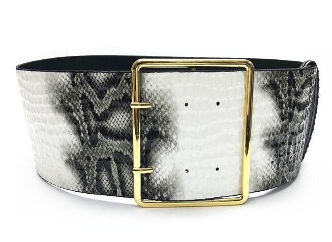 Leather Snake Pattern Belt Waist Belts Ladies Gird... – Grandado