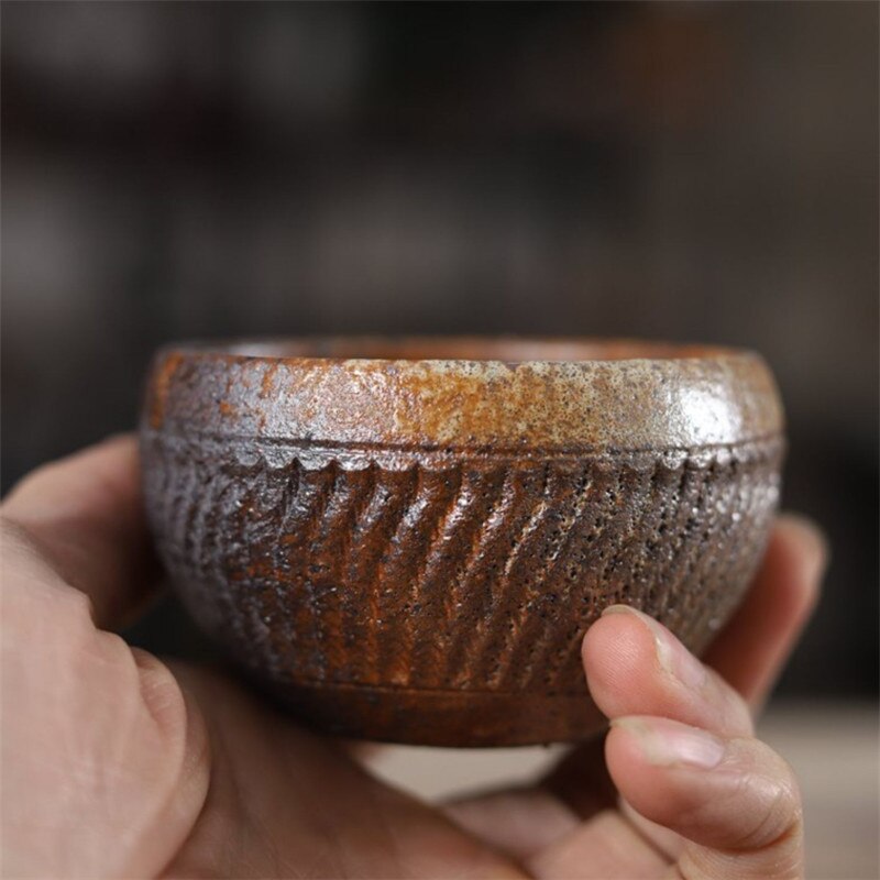 Vintage Coarse Pottery Master Cup Japanese Style R... – Vicedeal