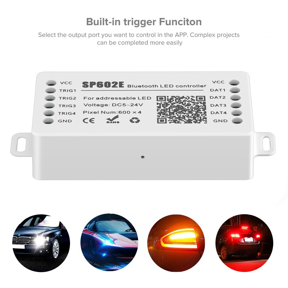 SP602E 4 CH Signal Output WS2812B Music Controller... – Vicedeal
