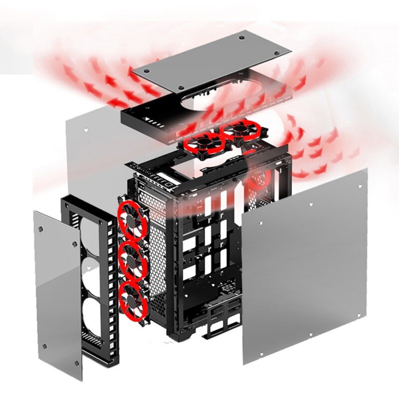 Computer 120mm LED Fan 120 MM Fan Ring Guide Light... – Grandado