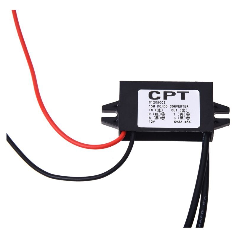 DC Converter 12V to 5V 3A Double 2 USB to Auto Pow... – Grandado