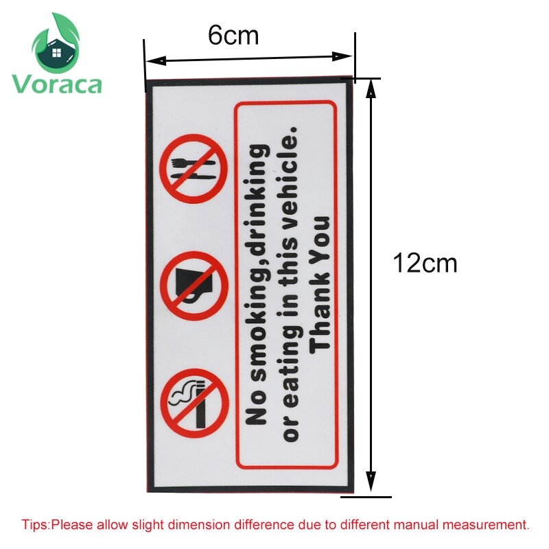 1/5/10pcs Set No Smoking Vehicle Signs Wall Door S... – Vicedeal