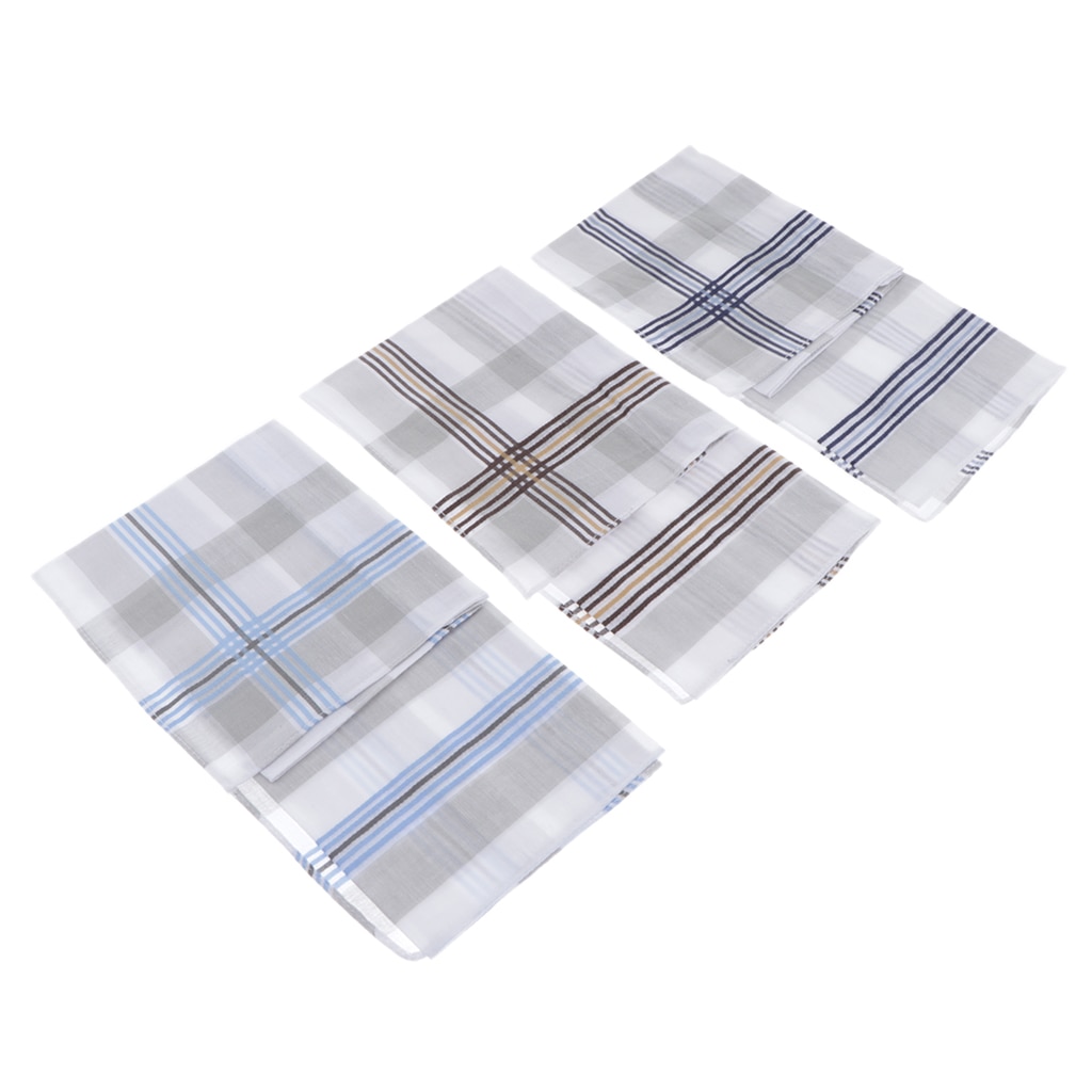 3 Pieces Men Square Hankerchief Hanky Wedding Part... – Grandado
