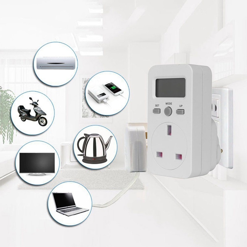 Digital Power Meter Plug-In Socket Electric Wattme... – Grandado