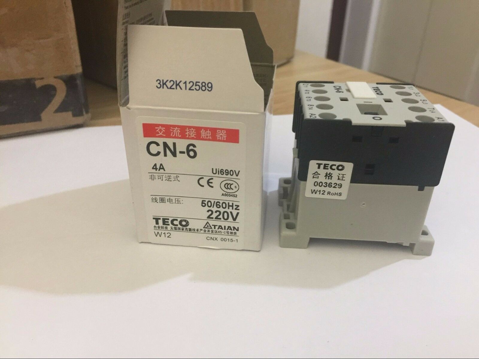 TECO CN-6 CN6 220V ,4A ,Contactor – Grandado