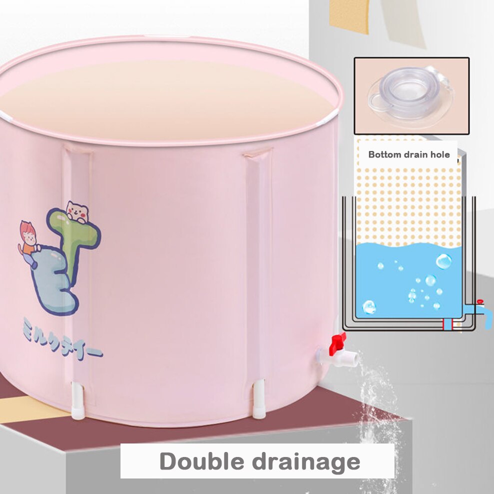 Foldable children bath barrel baby Soaking tub Lit... – Vicedeal