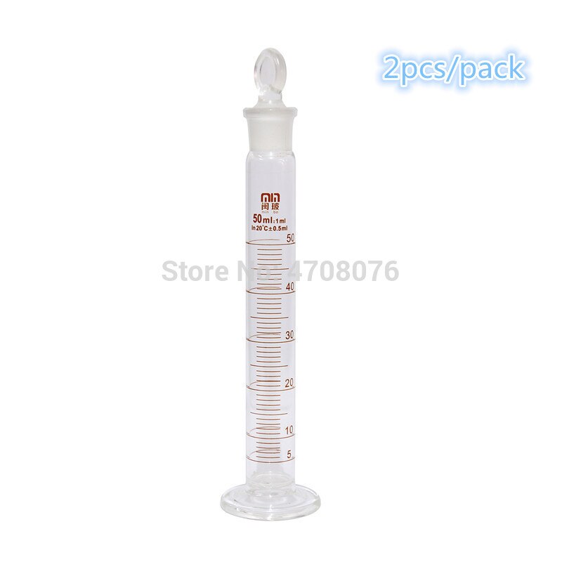 De vidrio cilindro graduado con en tapón Pyrex lab... – Grandado