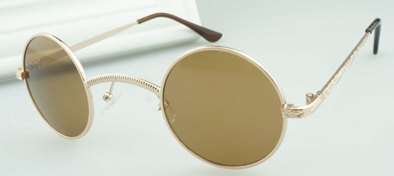 70s John Lennon Vintage Small Round Sunglasses Met... – Vicedeal