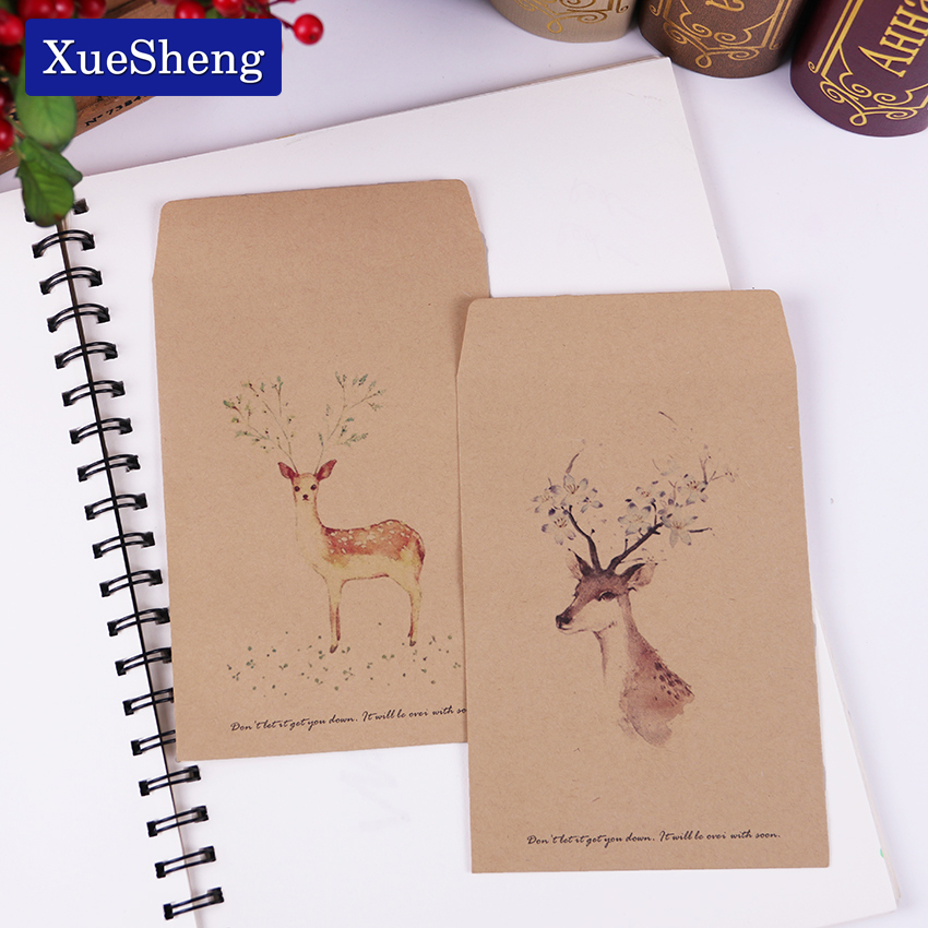 10 PCS Deer Paper Envelope 4 Designs Cute Mini Env... – Vicedeal