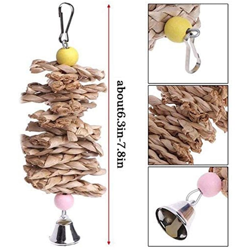 Parrot Toy Bird Toy Hanging Bell Toy Little Parrot... – Grandado
