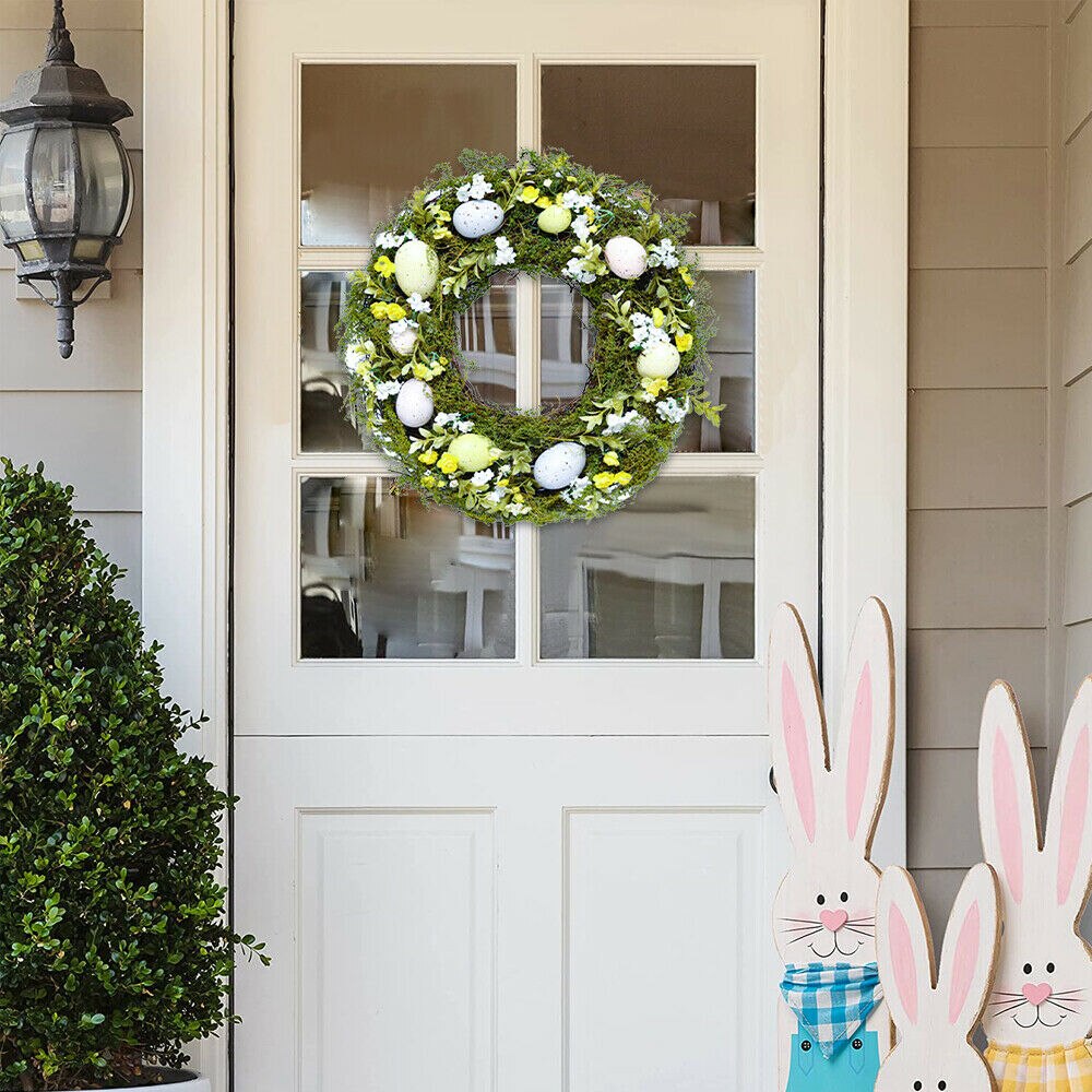 Easter Wreath Spring Summer Wreath With Colorful E... – Grandado