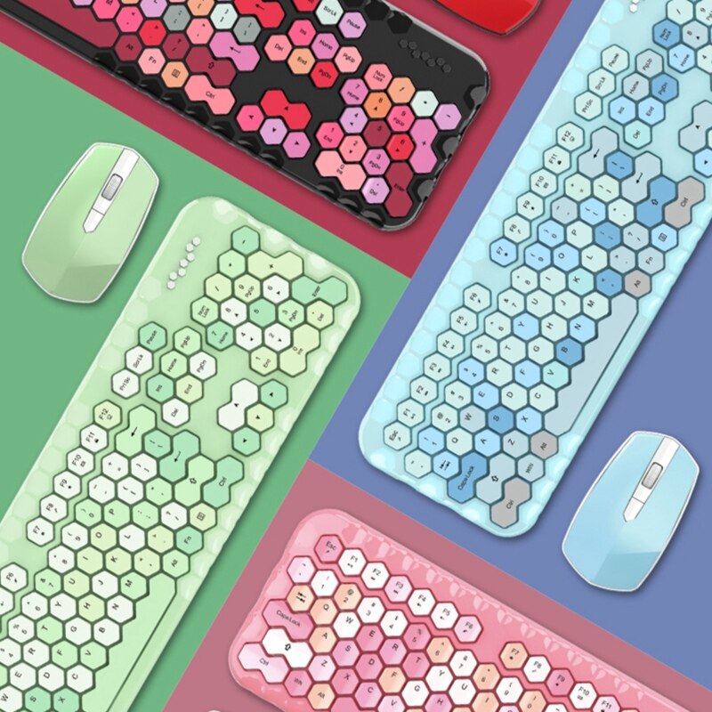 Wireless Keyboard and Mouse 2.4GHz Color Lipstick ... – Grandado