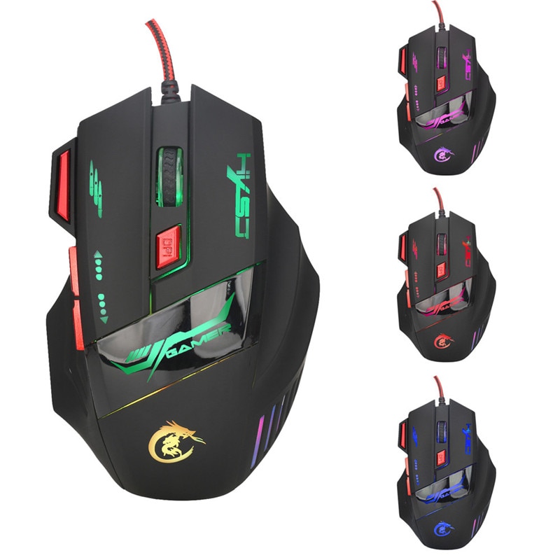 Voberry usb wired mouse 2400 dpi 6 botões gamer mo... – Grandado