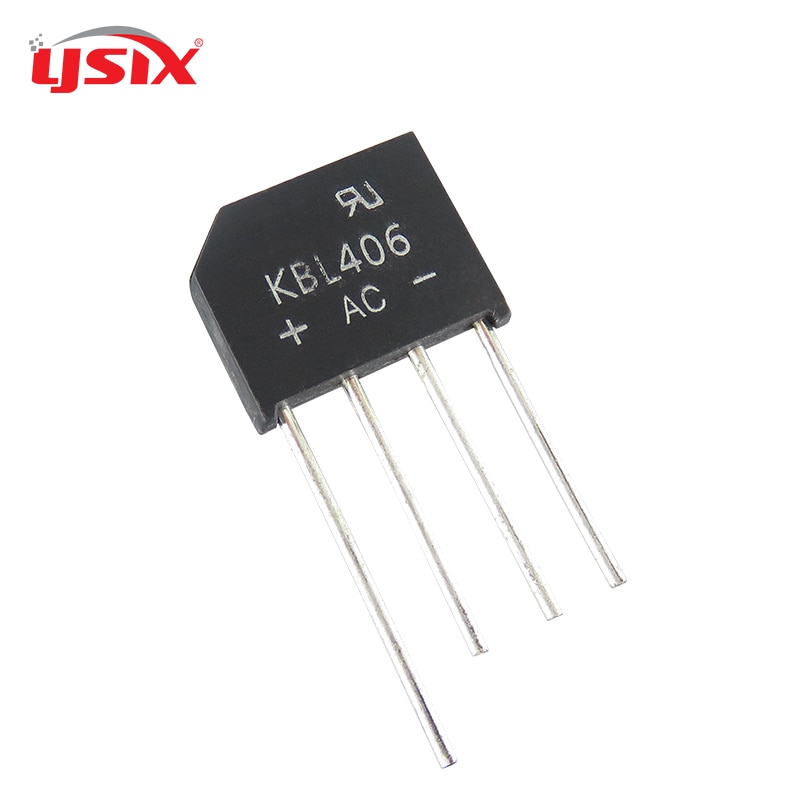 10 Uds KBL406 4A 600V Puente rectificador de diodo – Grandado