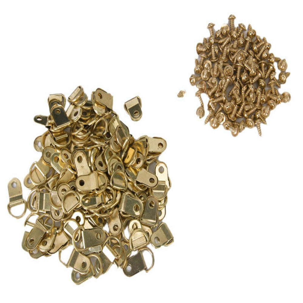 50PCS Golden D-Ring Picture Framing Frame Hanging ... – Grandado