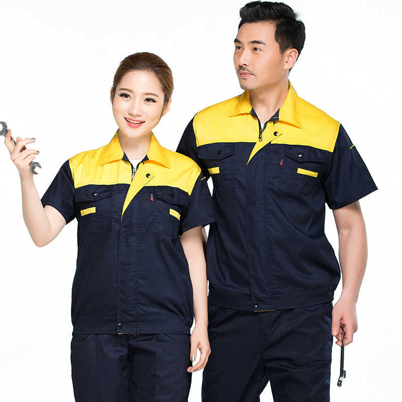 Short sleeve Summer workwear set for men's summer ... – Grandado
